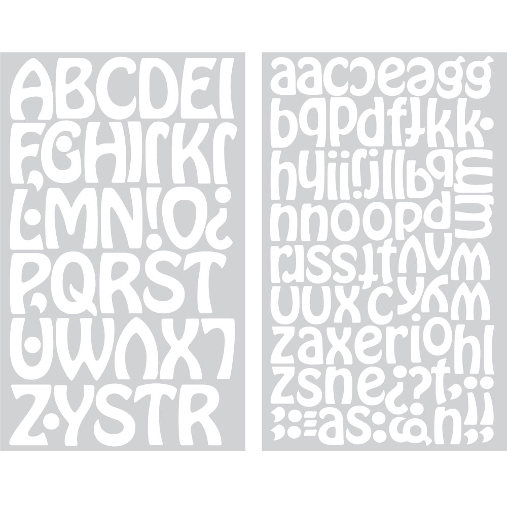 9-131 Cool Alphabet - White Flocked 1.5 Inch Iron-on – SEI Crafts