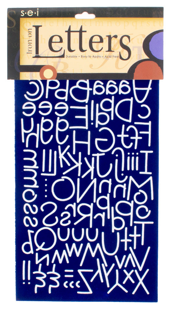 9-155 Black Print Flocked Letters - 1.25 inch Alphabet & Punctuation ...