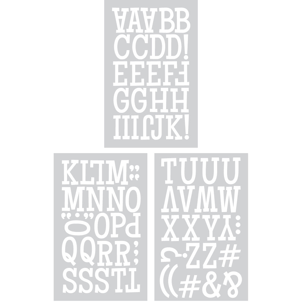 Wood Sign Stencils REOLAN 5 Inch Letter Stencils - 70 Pack Alphabet ...