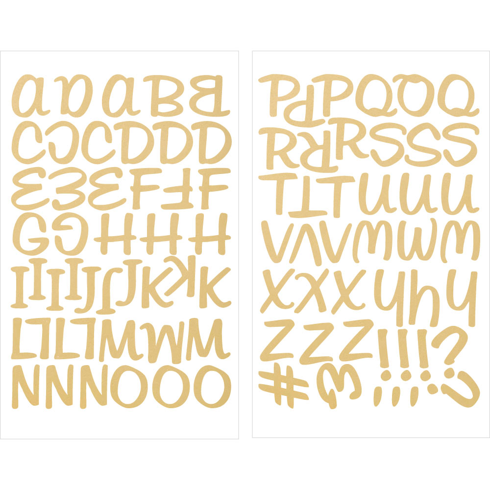 9-8005 Metallic Gold Letters - 1 inch Gold Alphabet Iron-on – SEI Crafts